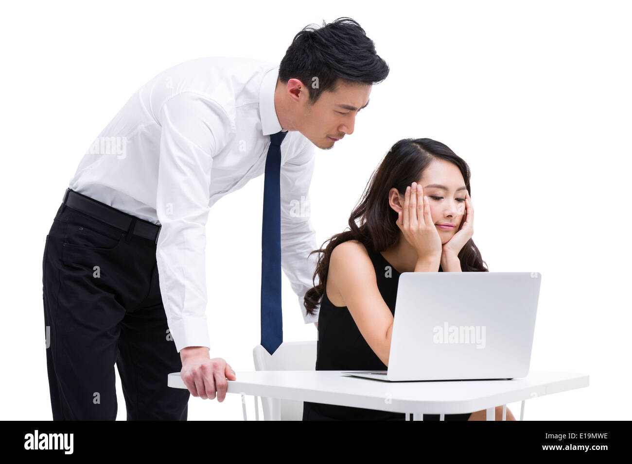 Office workers getting stuck with difficulties Stock Photo - Alamy