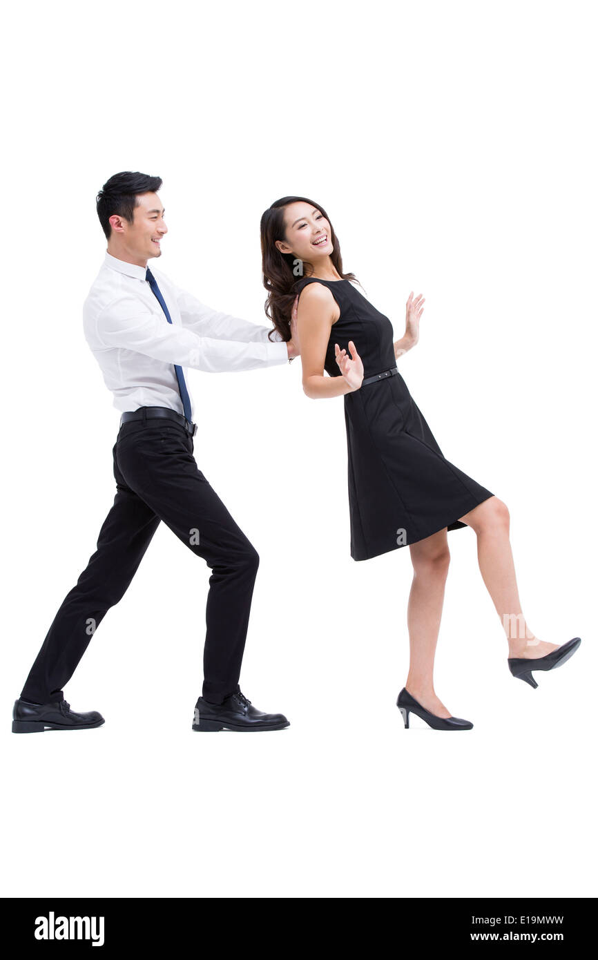 Office colleagues joy Cut Out Stock Images & Pictures - Alamy