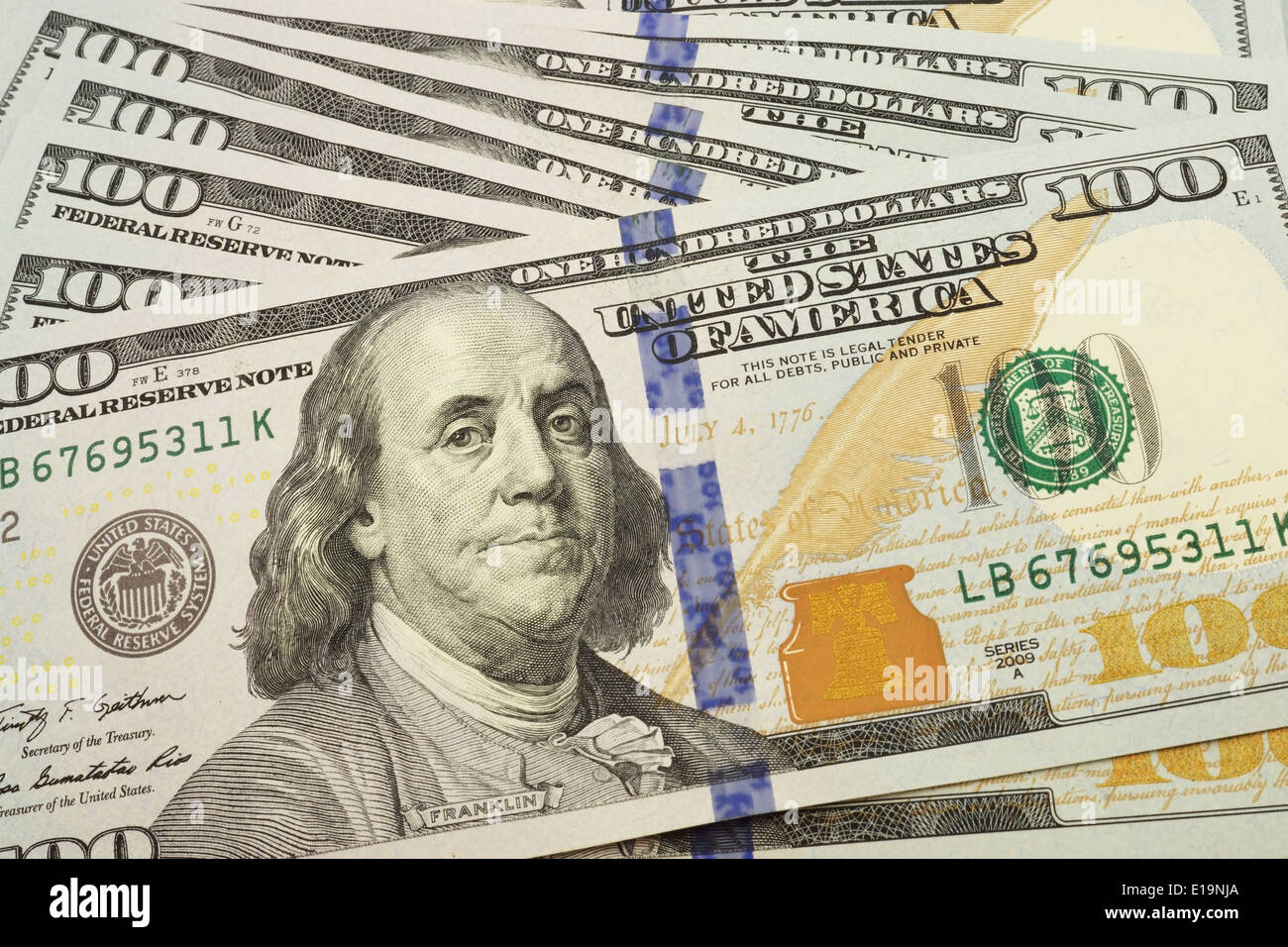 American 100 dollar bills hi-res stock photography and images - Alamy