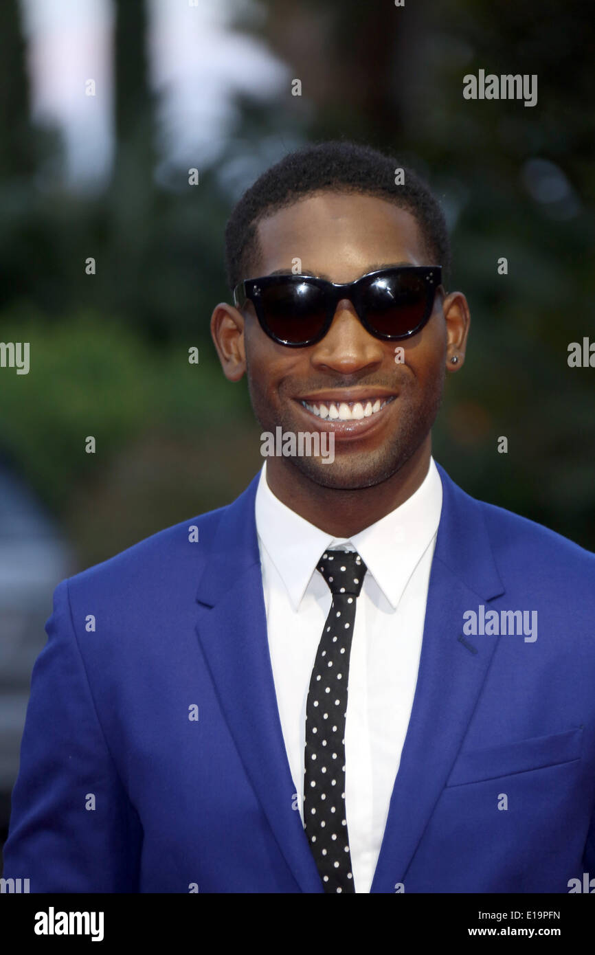 Monte Carlo, Monaco. 27th May, 2014. British rapper Tinie Tempah ...