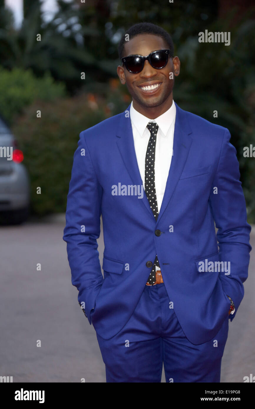 Monte Carlo, Monaco. 27th May, 2014. British rapper Tinie Tempah ...
