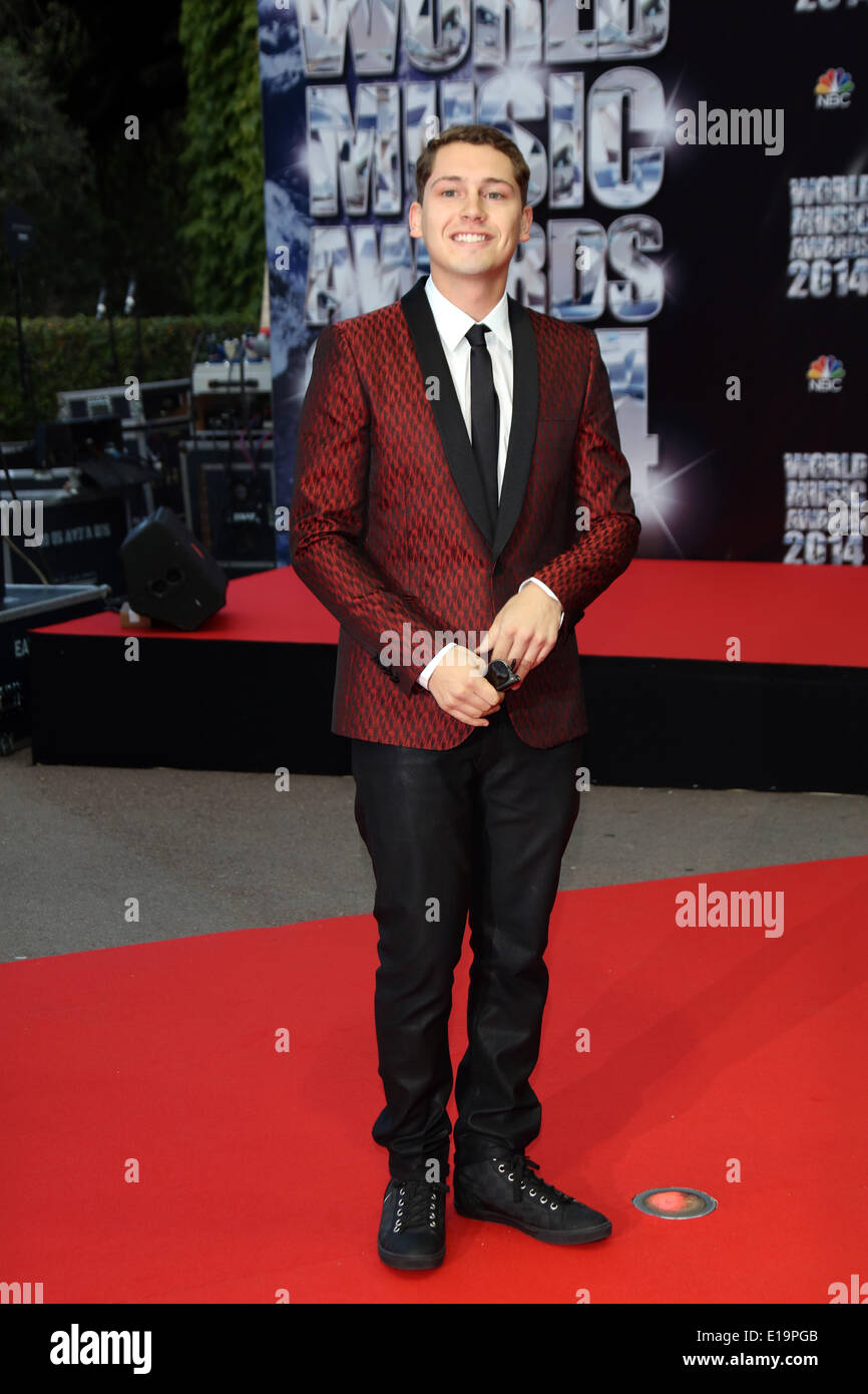 Monte Carlo, Monaco. 27th May, 2014. US singer songwriter Chris Cab ...