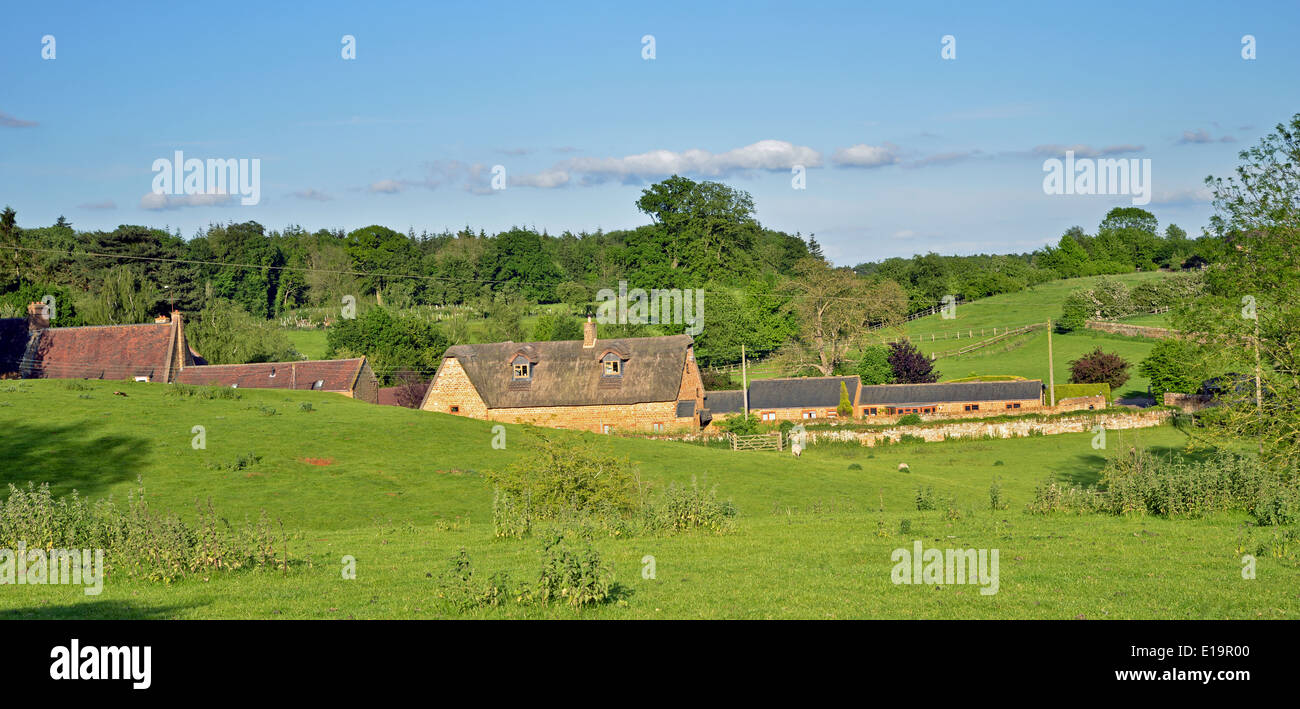 The village of Upper Harlestone Northamptonshire Stock Photo - Alamy