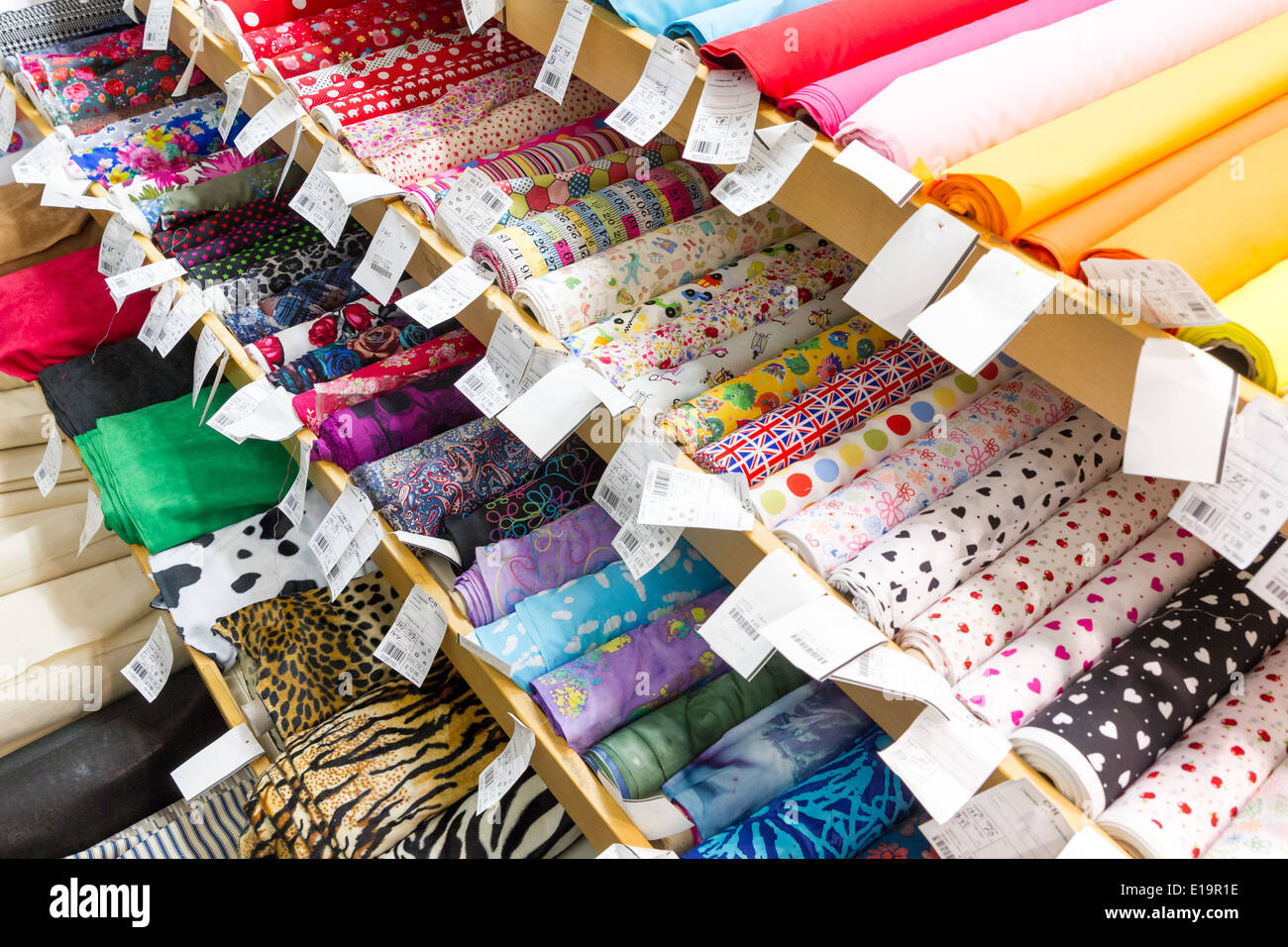 patterned sewing fabric Stock Photo - Alamy