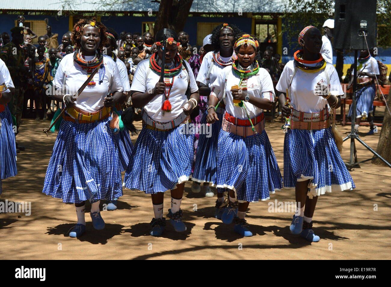 May 24, 2014 - Kapoeta, South Sudan, Africa - Toposa people live in the ...