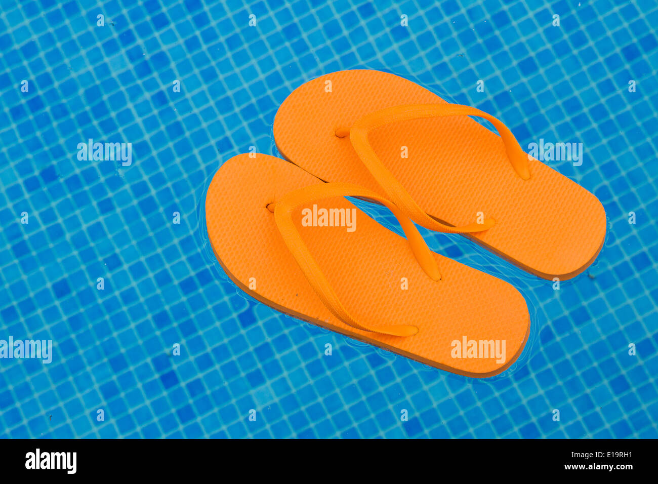Orange Flip Flops High Resolution Stock Photography and Images - Alamy