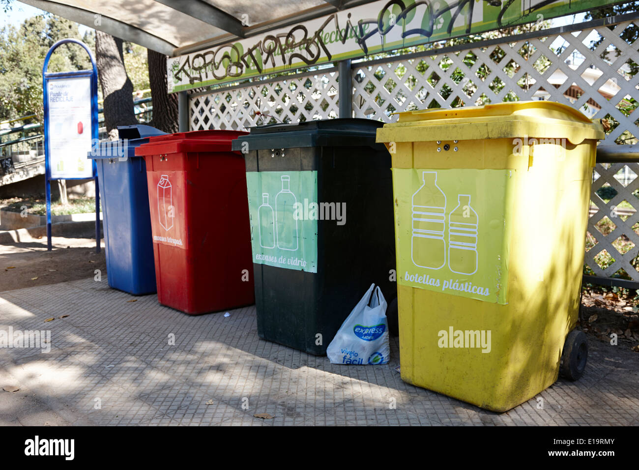 Recycling Bins Station High Resolution Stock Photography and Images - Alamy