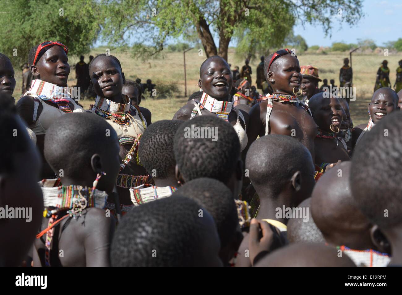 May 24, 2014 - Kapoeta, South Sudan, Africa - Toposa people live in the ...