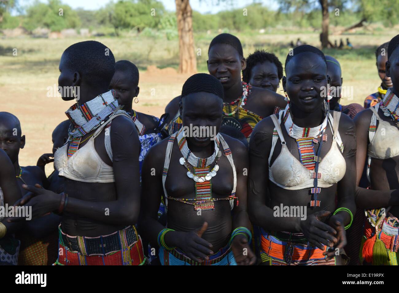 May 24, 2014 - Kapoeta, South Sudan, Africa - Toposa people live in the ...