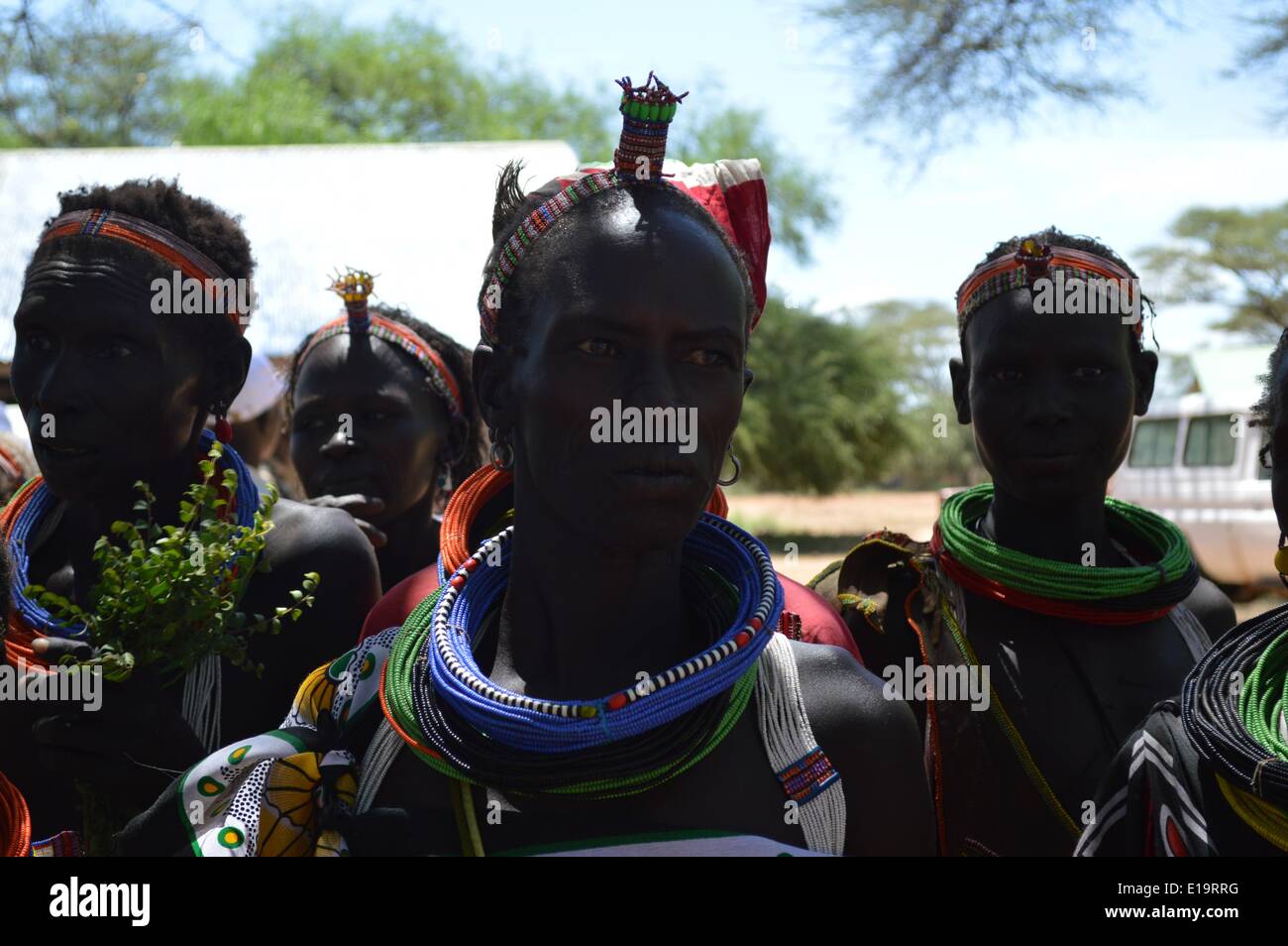 May 24, 2014 - Kapoeta, South Sudan, Africa - Toposa people live in the ...