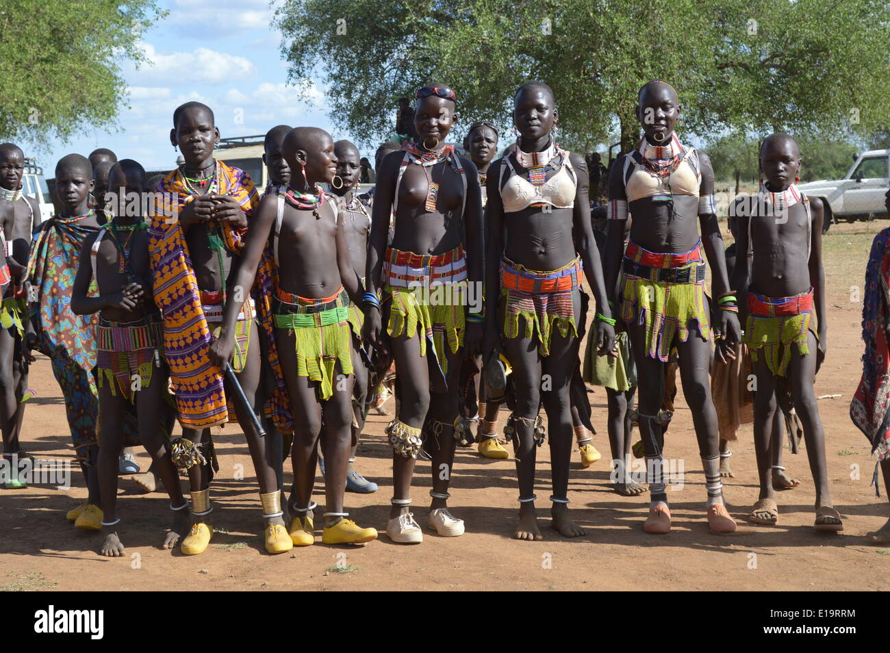 May 24, 2014 - Kapoeta, South Sudan, Africa - Toposa people live in ...