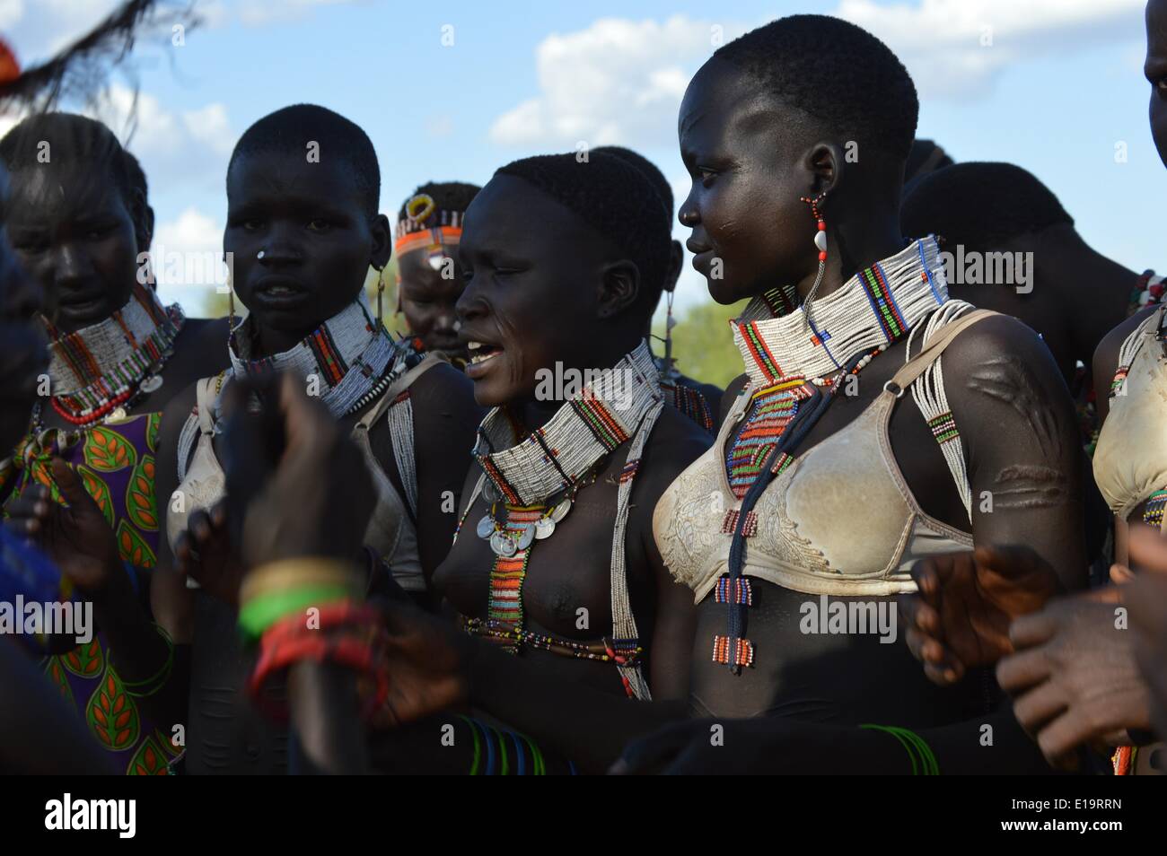 May 24, 2014 - Kapoeta, South Sudan, Africa - Toposa people live in the ...