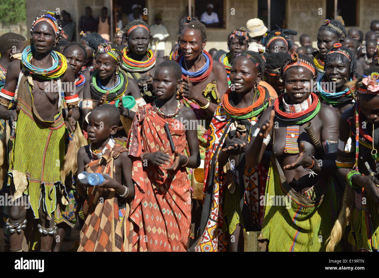 May 24, 2014 - Kapoeta, South Sudan, Africa - Toposa people live in ...