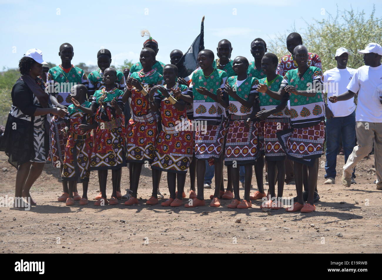 May 24, 2014 - Kapoeta, South Sudan, Africa - Toposa people live in the ...