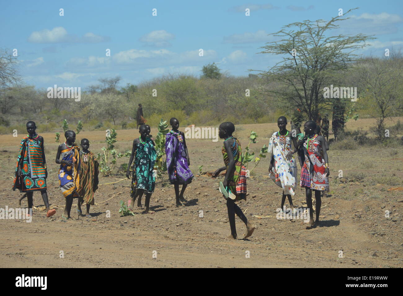 May 24, 2014 - Kapoeta, South Sudan, Africa - Toposa people live in the ...