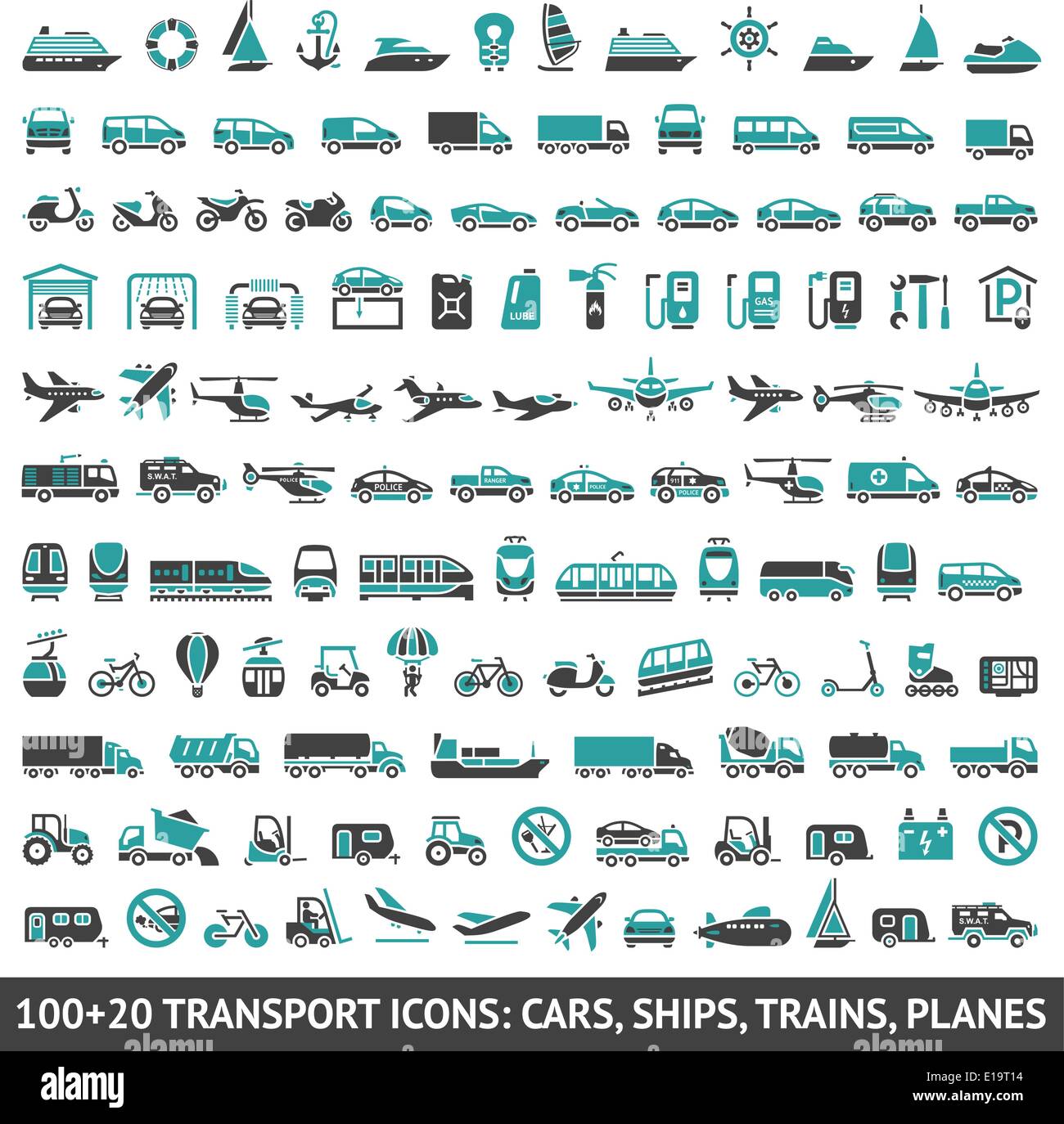 120 Transport icons Stock Vector Image & Art - Alamy