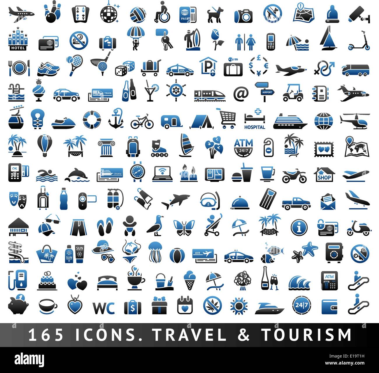 Map symbols hospital hi-res stock photography and images - Alamy