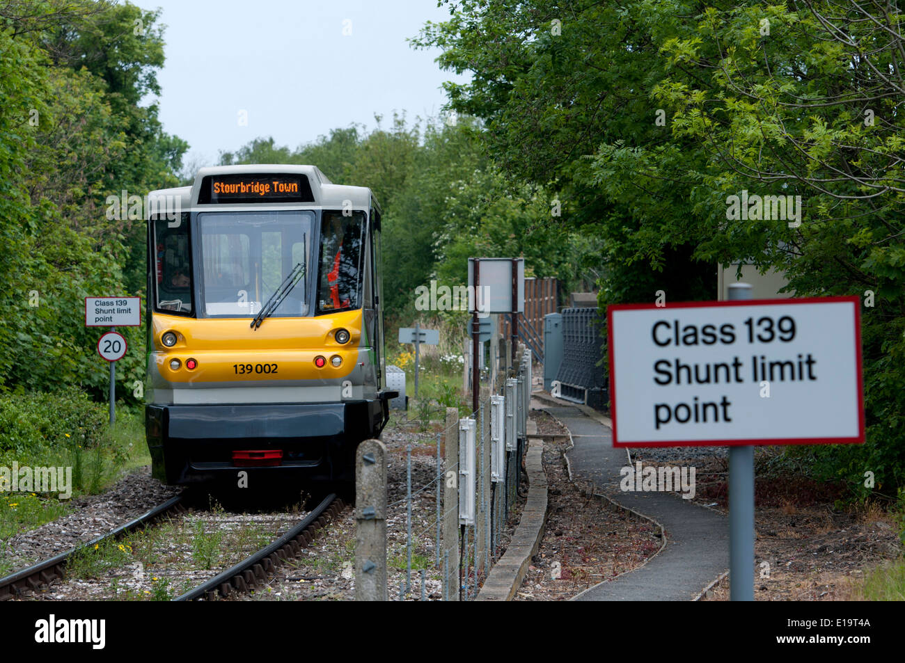 Stourbridge Shuttle train at Stourbridge Junction station, West ...