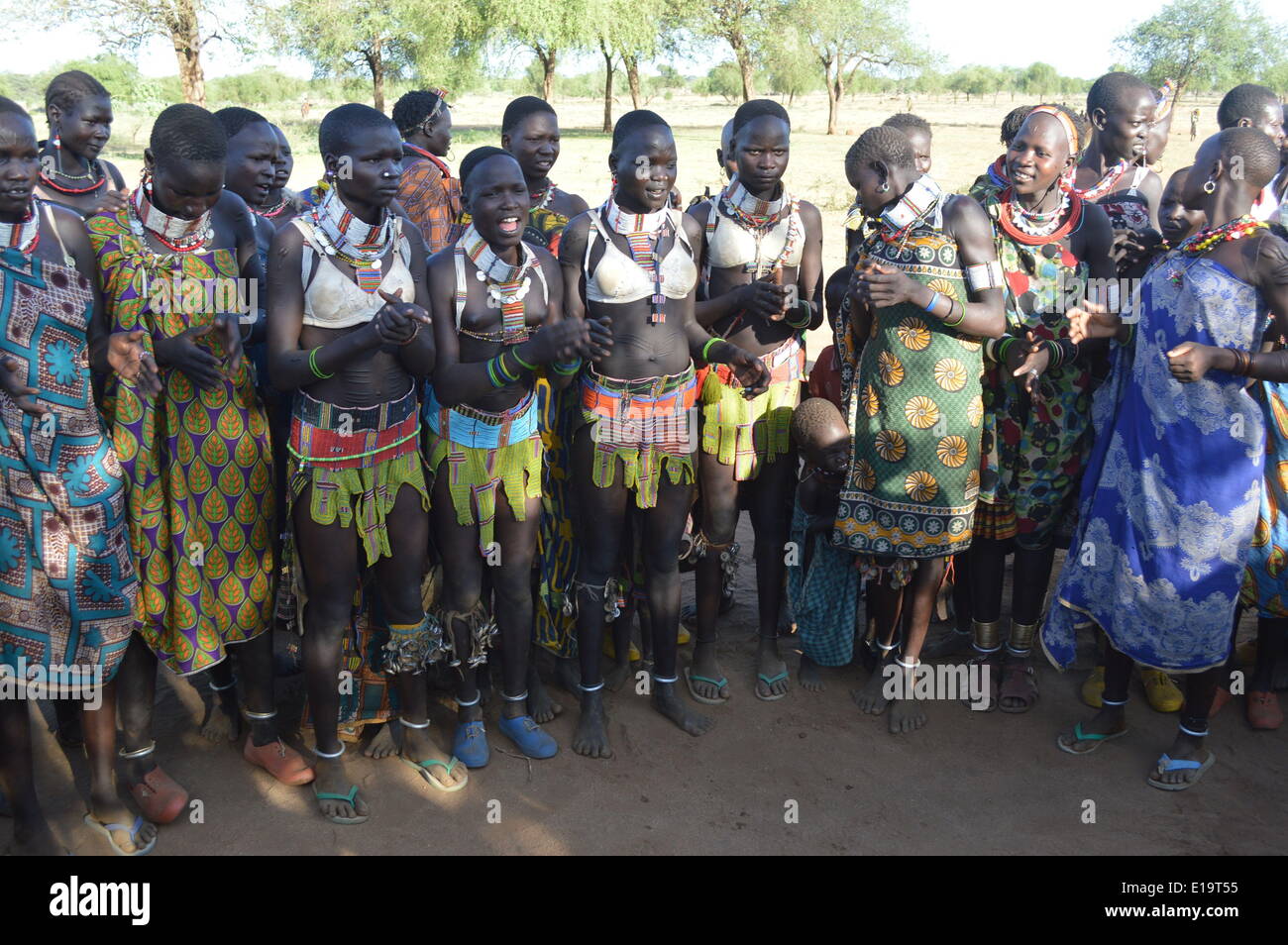 May 24, 2014 - Kapoeta, South Sudan, Africa - Toposa people live in the ...