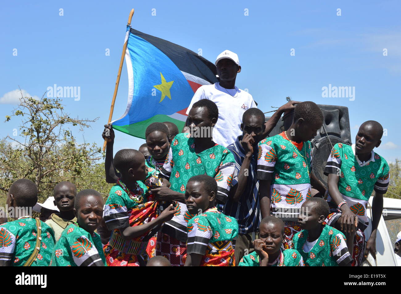 May 24, 2014 - Kapoeta, South Sudan, Africa - Toposa people live in the ...