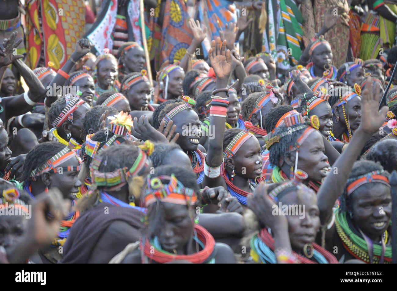May 24, 2014 - Kapoeta, South Sudan, Africa - Toposa people live in the ...