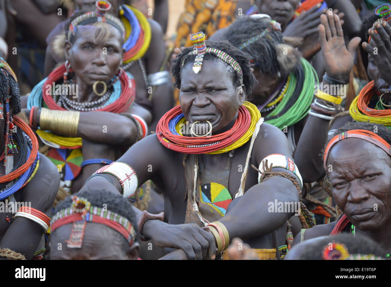 May 24, 2014 - Kapoeta, South Sudan, Africa - Toposa people live in the ...