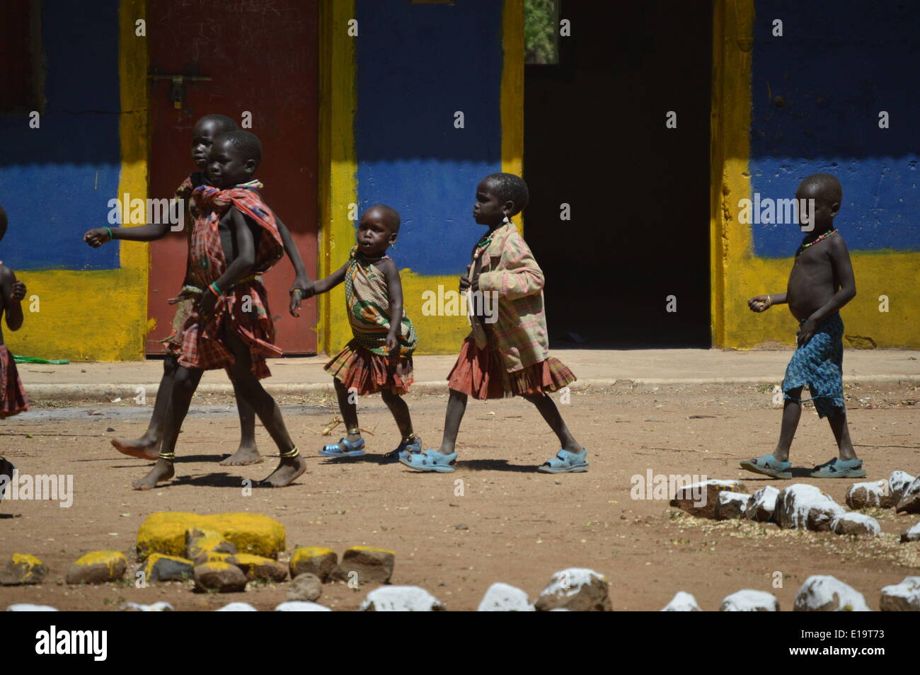 May 24, 2014 - Kapoeta, South Sudan, Africa - Toposa people live in the ...
