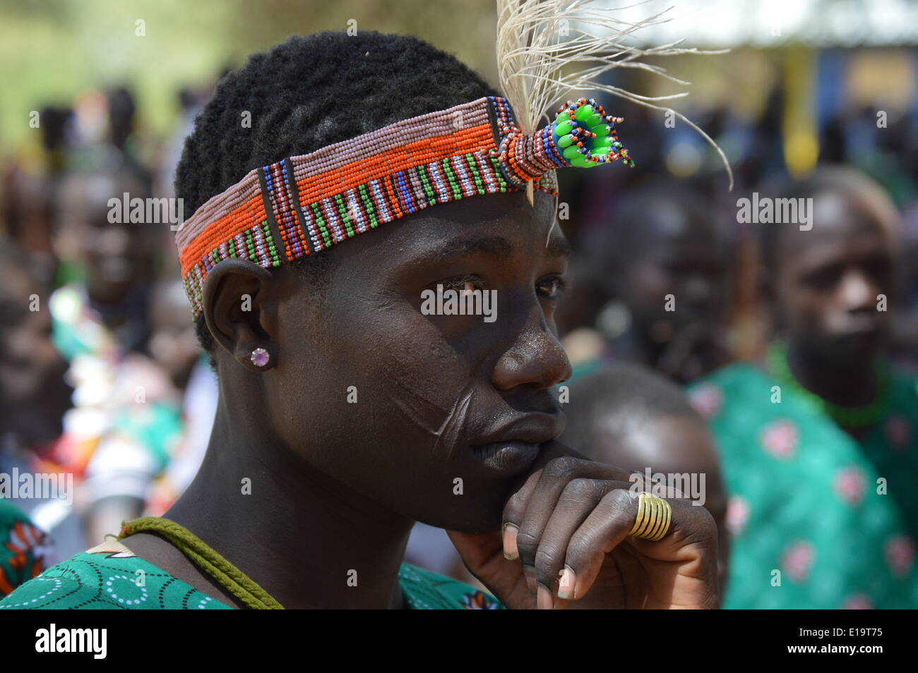 May 24, 2014 - Kapoeta, South Sudan, Africa - Toposa people live in the ...