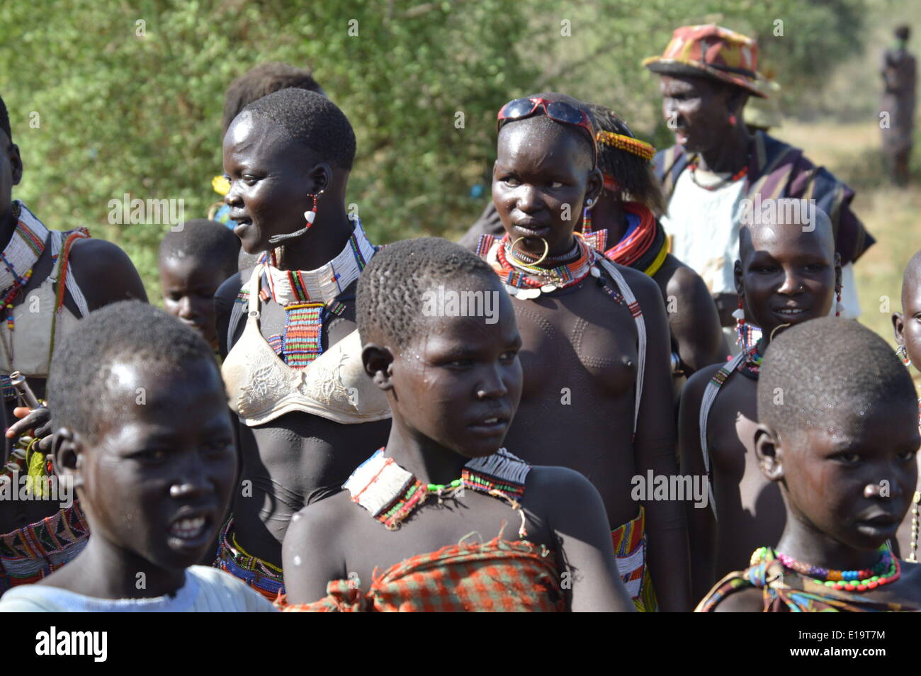 May 24, 2014 - Kapoeta, South Sudan, Africa - Toposa people live in the ...