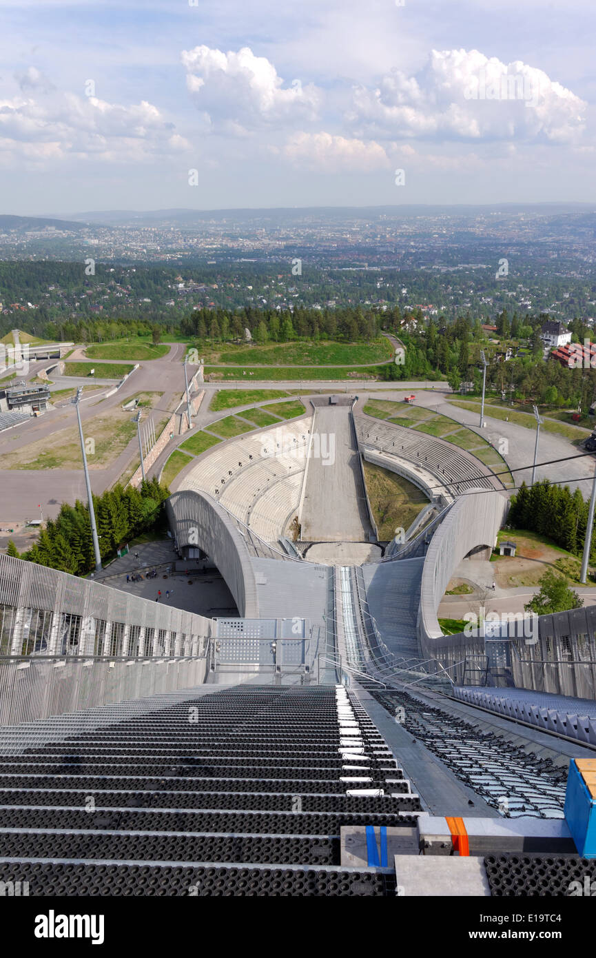 Oslo holmenkollen ski jump tower hi-res stock photography and images ...