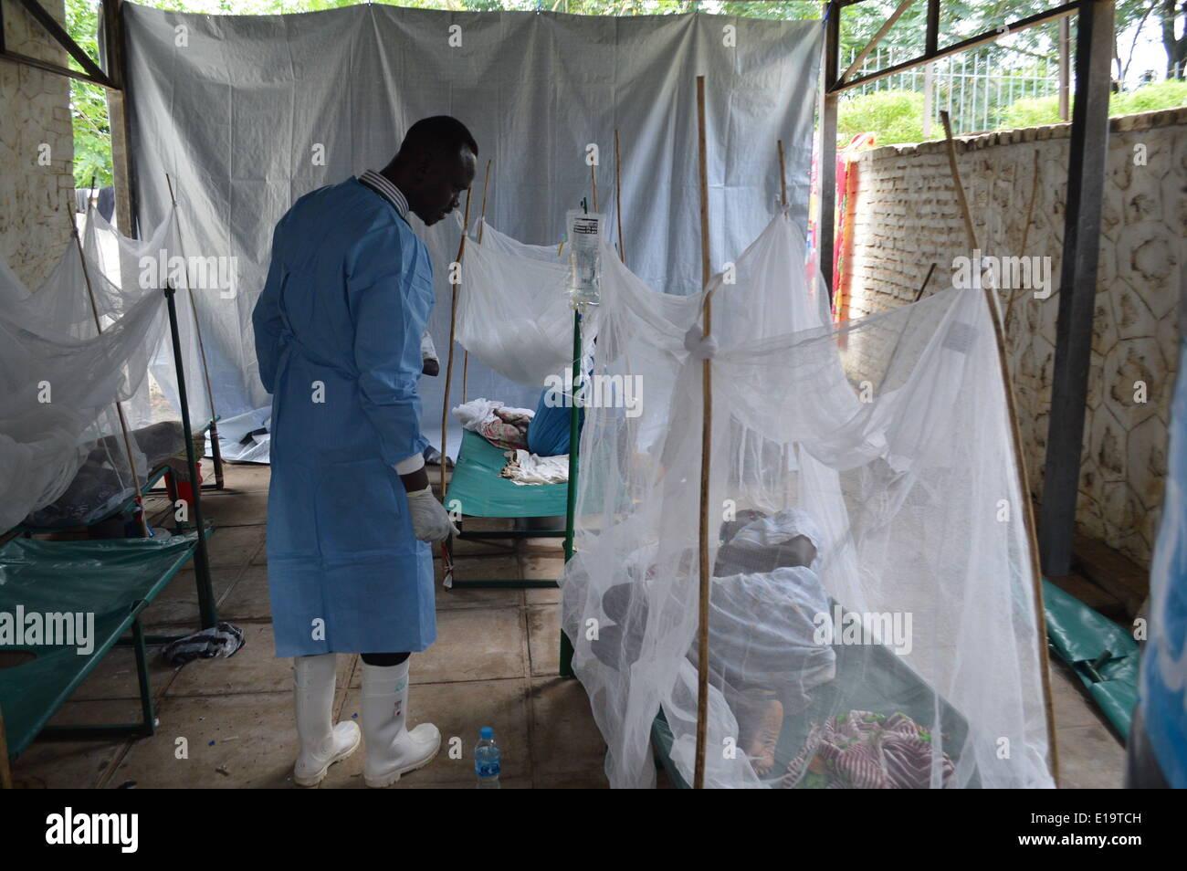 Juba, South Sudan, Africa. 27th May, 2014. Patients in the Juba ...