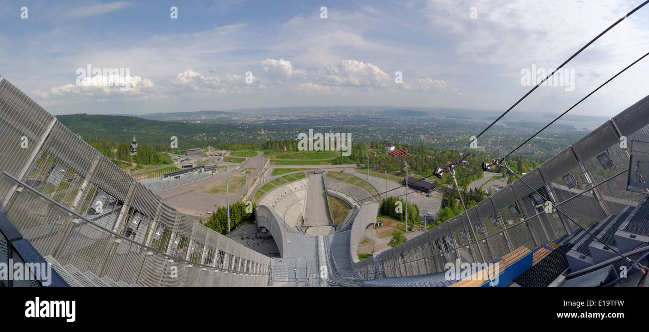 Oslo holmenkollen ski jump tower hi-res stock photography and images ...