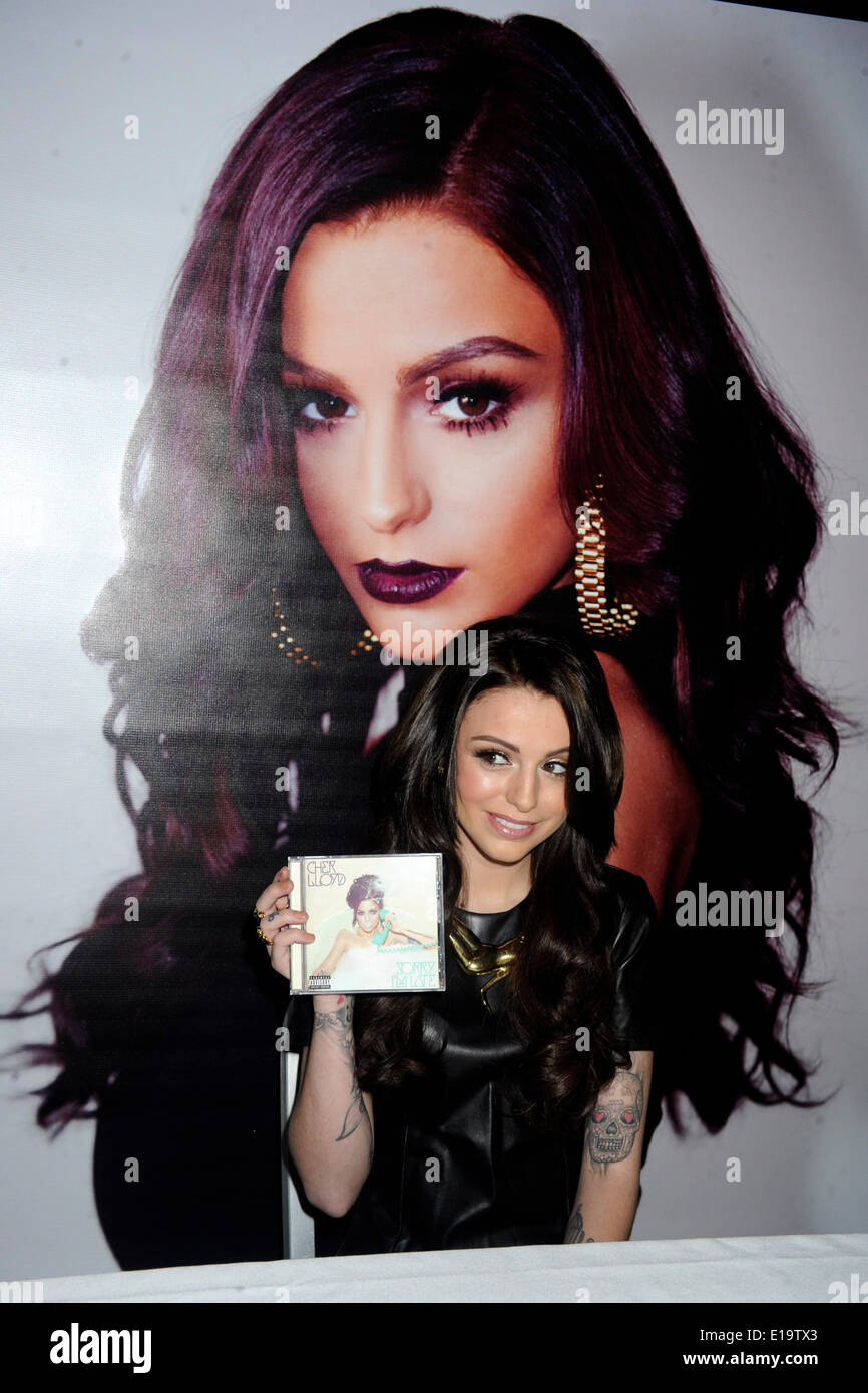 New York City. 27th May, 2014. Singer Cher Lloyd promotes the new CD ...