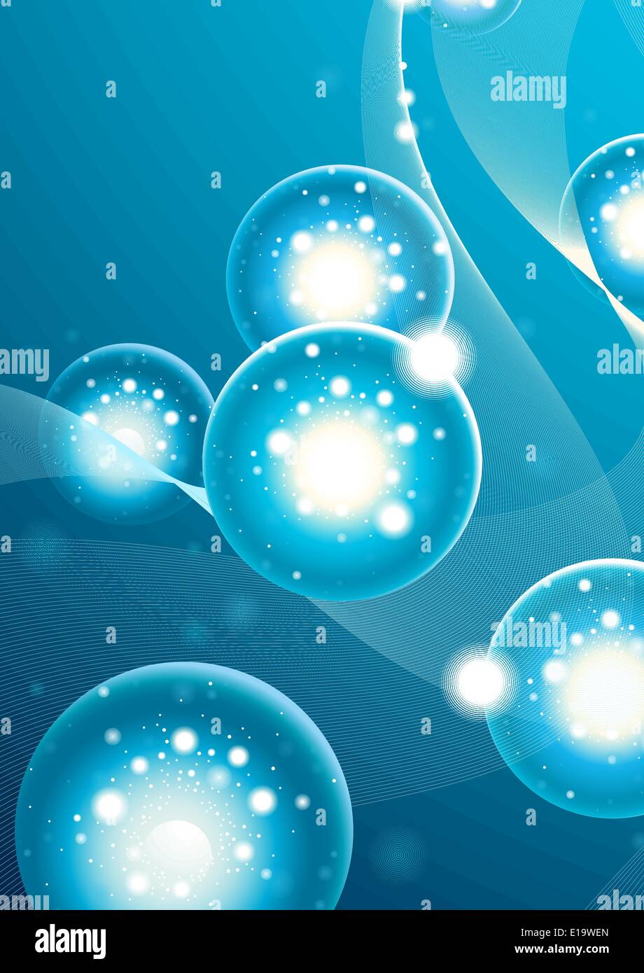Abstract balls reflections Stock Vector Images - Alamy