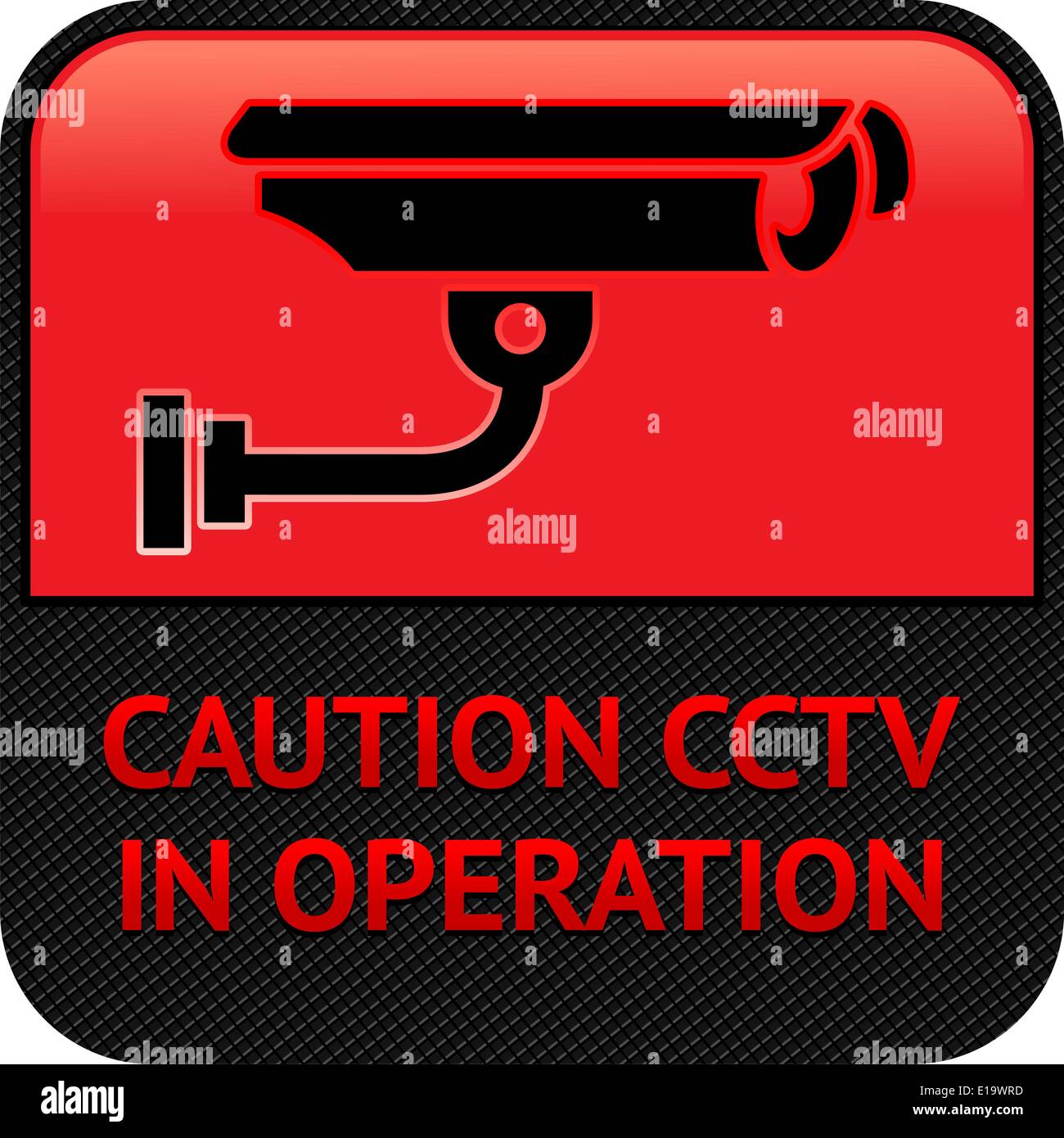 CCTV triangle symbols, web button camera surveillance Stock Vector ...