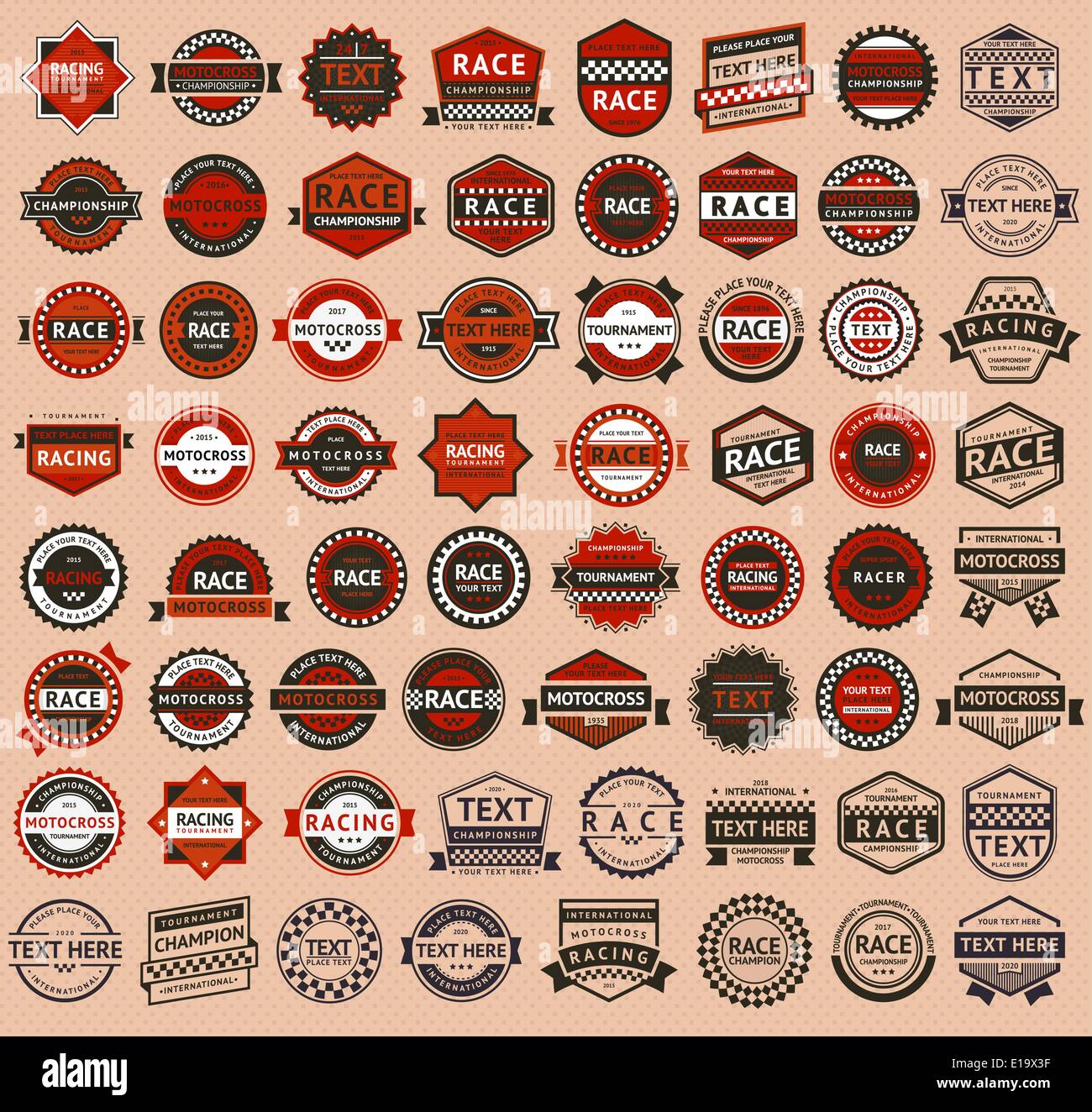 Chequered flag motorcycle racing hi-res stock photography and images ...