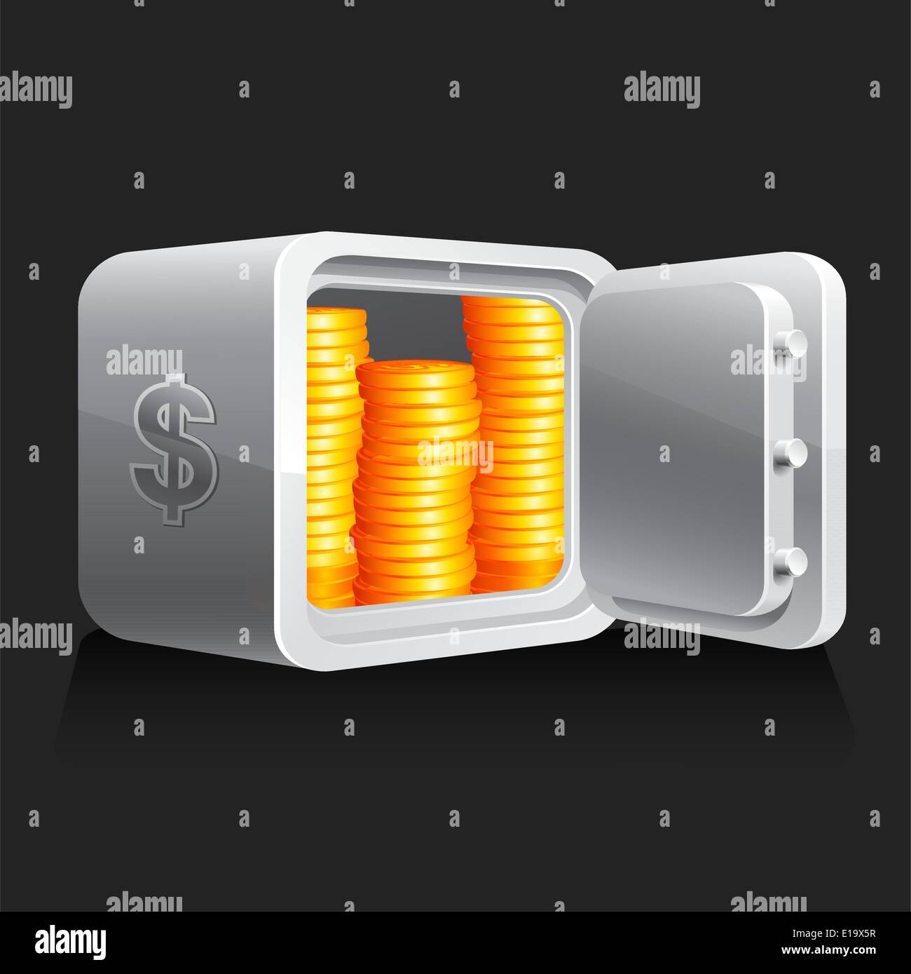 Safe & money symbol Stock Vector Image & Art - Alamy