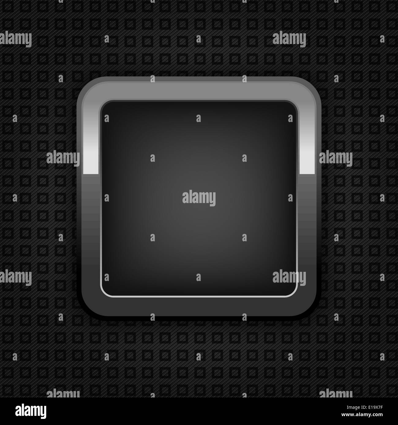 Chrome web button, plastic texture, empty button. 10eps Stock Vector ...