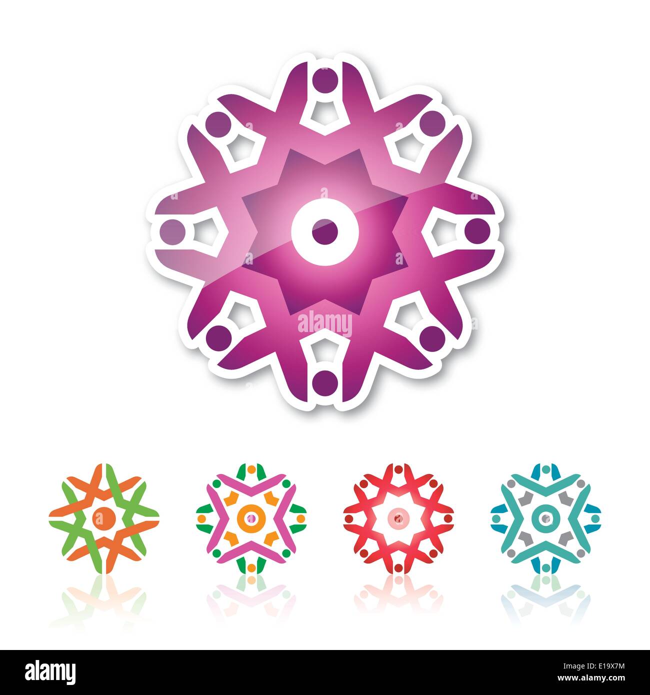 Color vector icons, vector Stock Vector Image & Art - Alamy