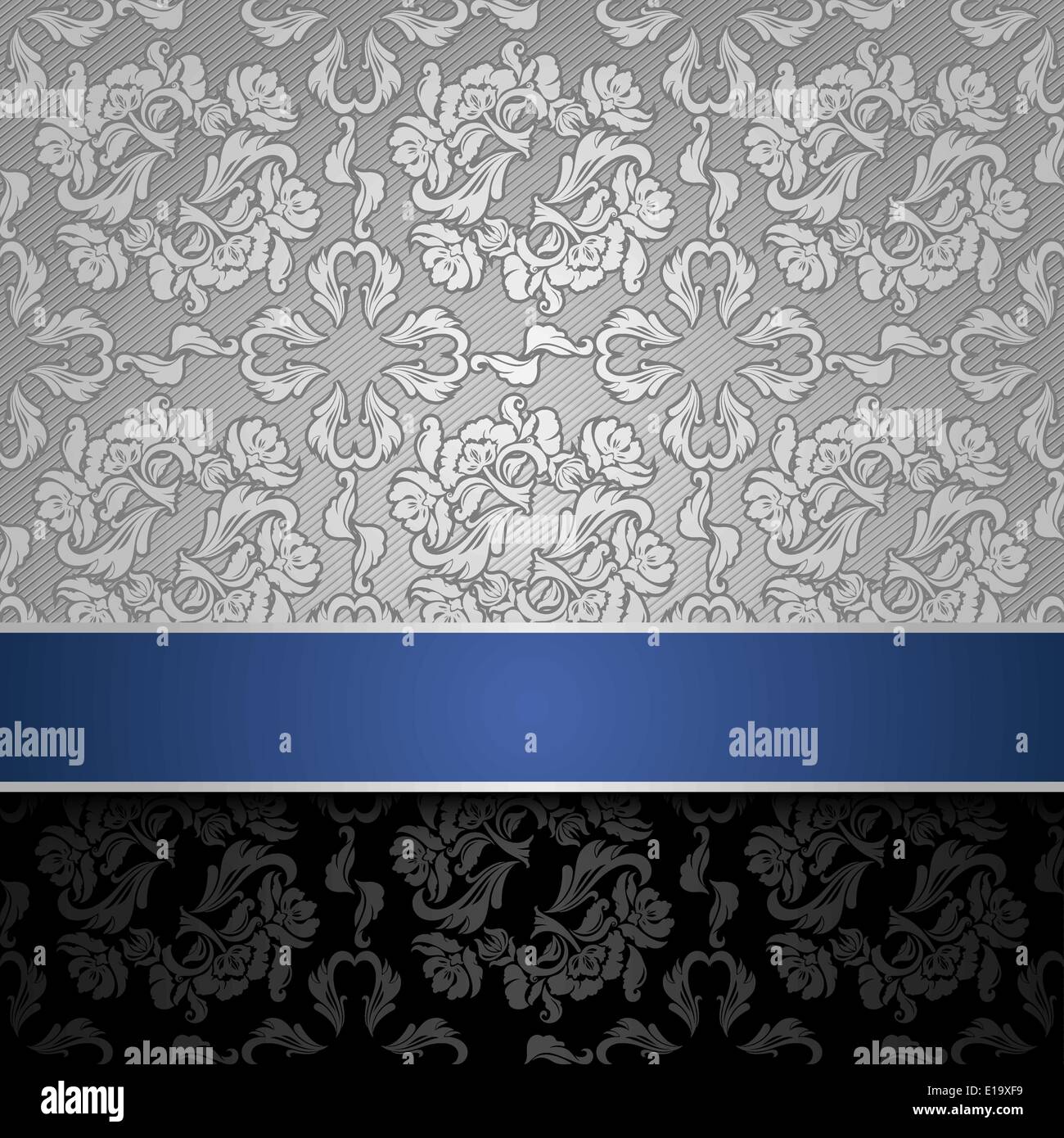 Blue silver background vignette hi-res stock photography and images - Alamy