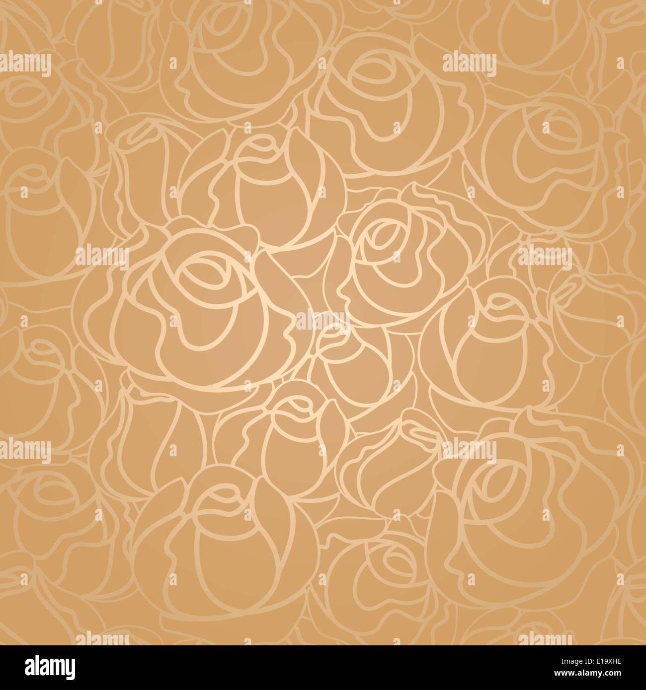 Seamless roses pattern, gold Stock Vector Image & Art - Alamy