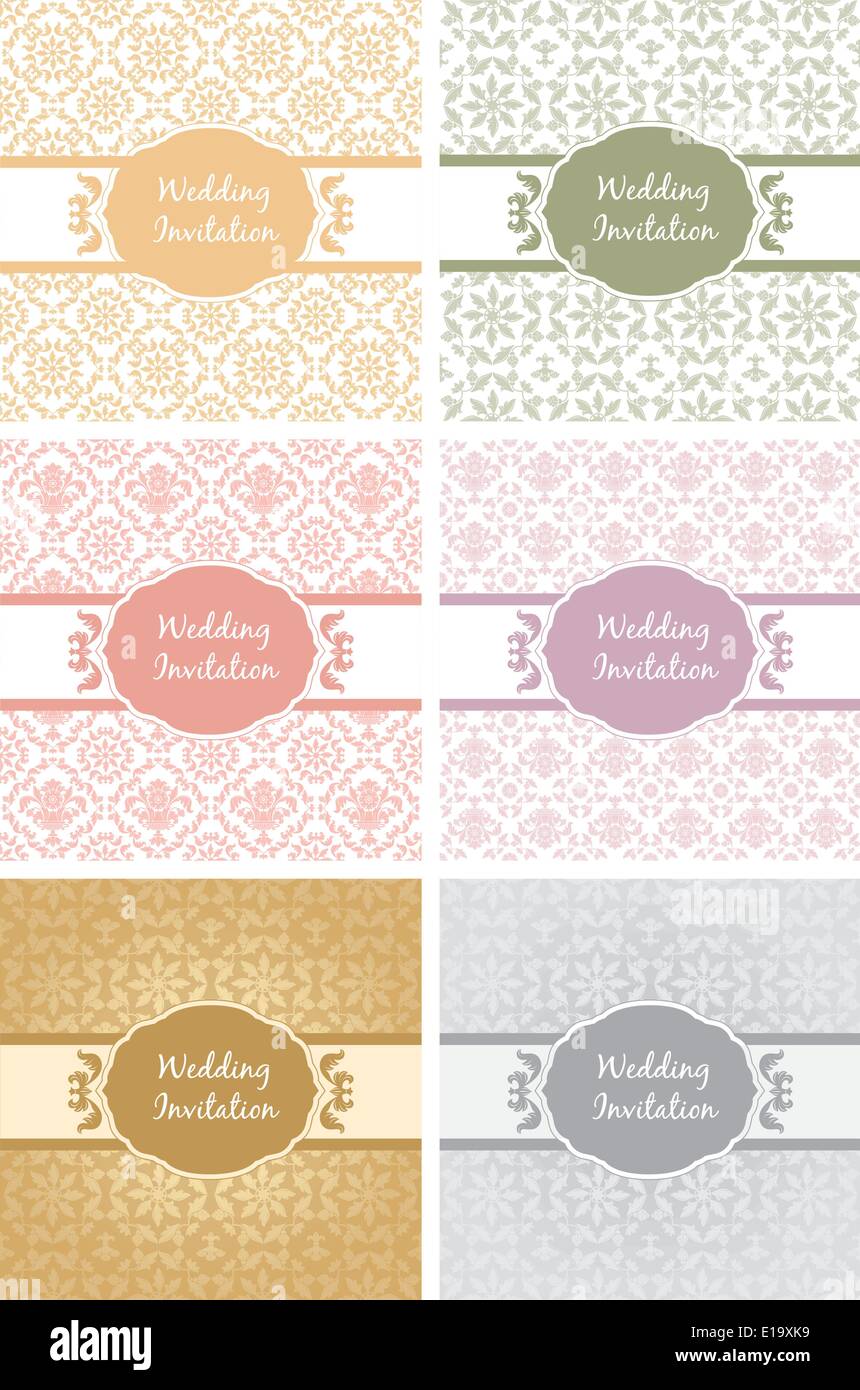 Decorative Pattern and Frame template second set Stock Vector Image ...