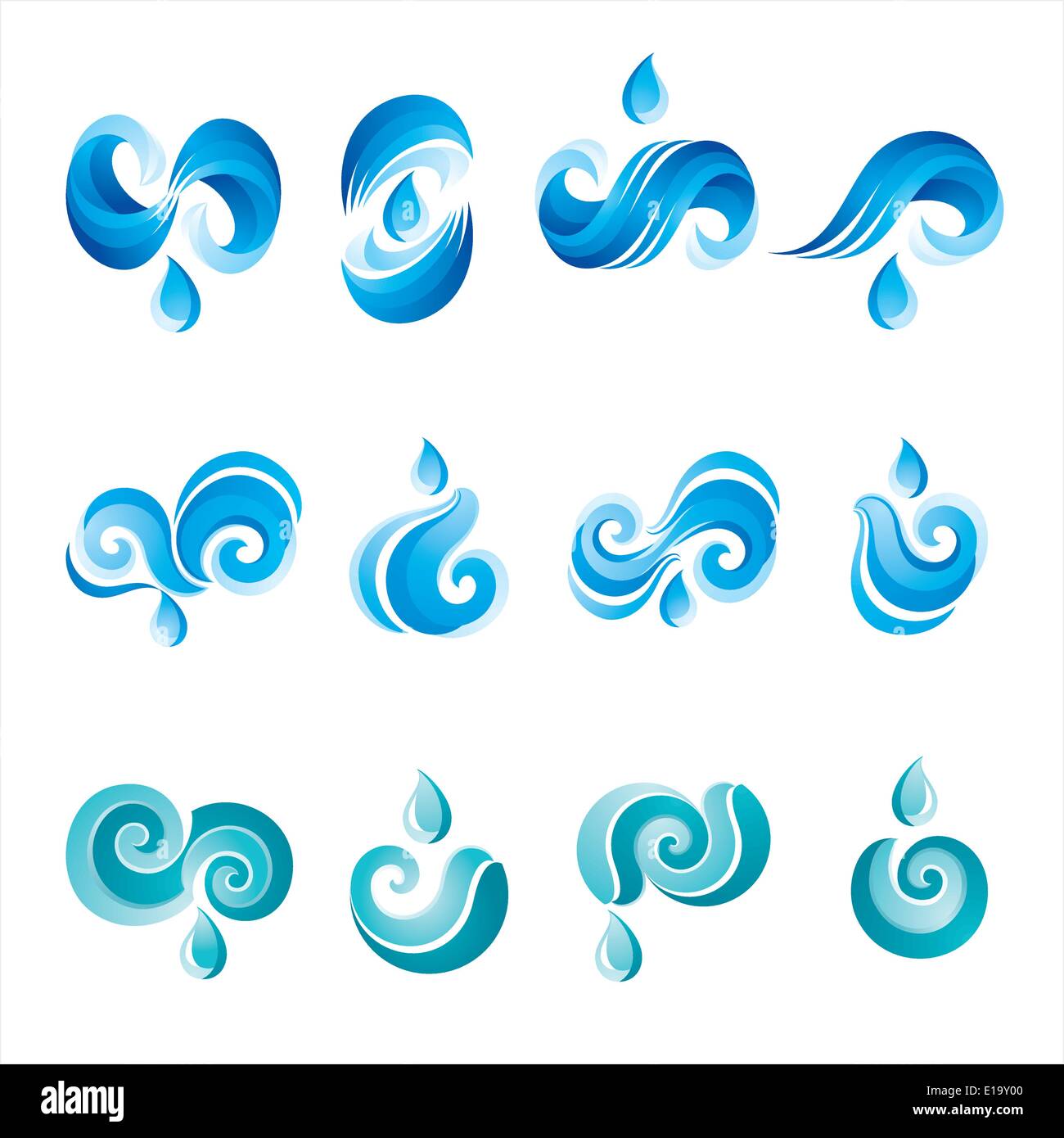 Set of Icons of Water - the second Stock Vector Image & Art - Alamy