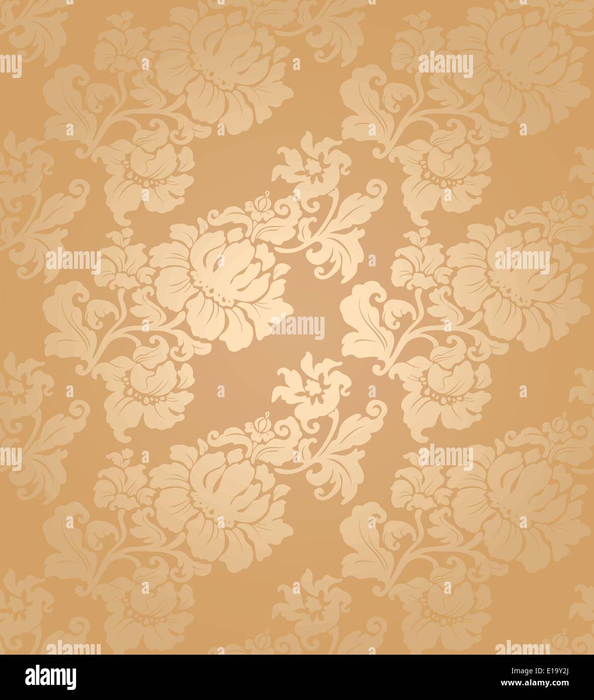 Floral Seamless pattern, gold Stock Vector Image & Art - Alamy