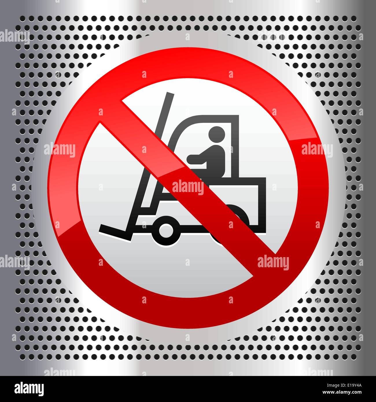 Forklift prohibited sign hi-res stock photography and images - Alamy