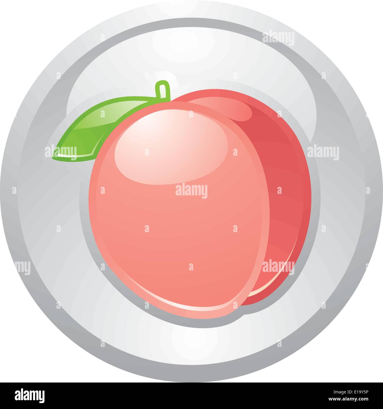 Gray button Peach, vector, design element Stock Vector Image & Art - Alamy