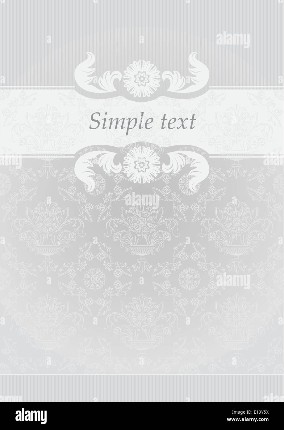 Gray Decorative Frame, simple text Stock Vector Image & Art - Alamy