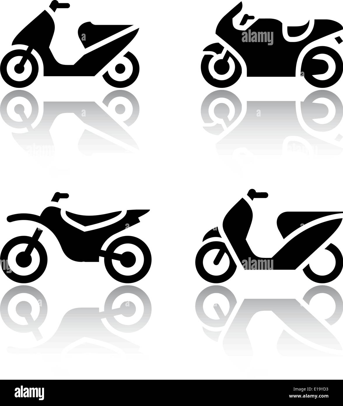 Motorcycles background Stock Vector Images - Alamy