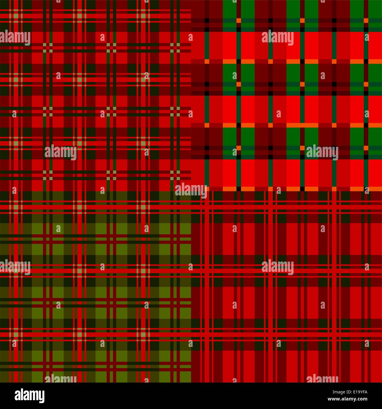 Set plaid patterns, tartan, vector Stock Vector Image & Art - Alamy