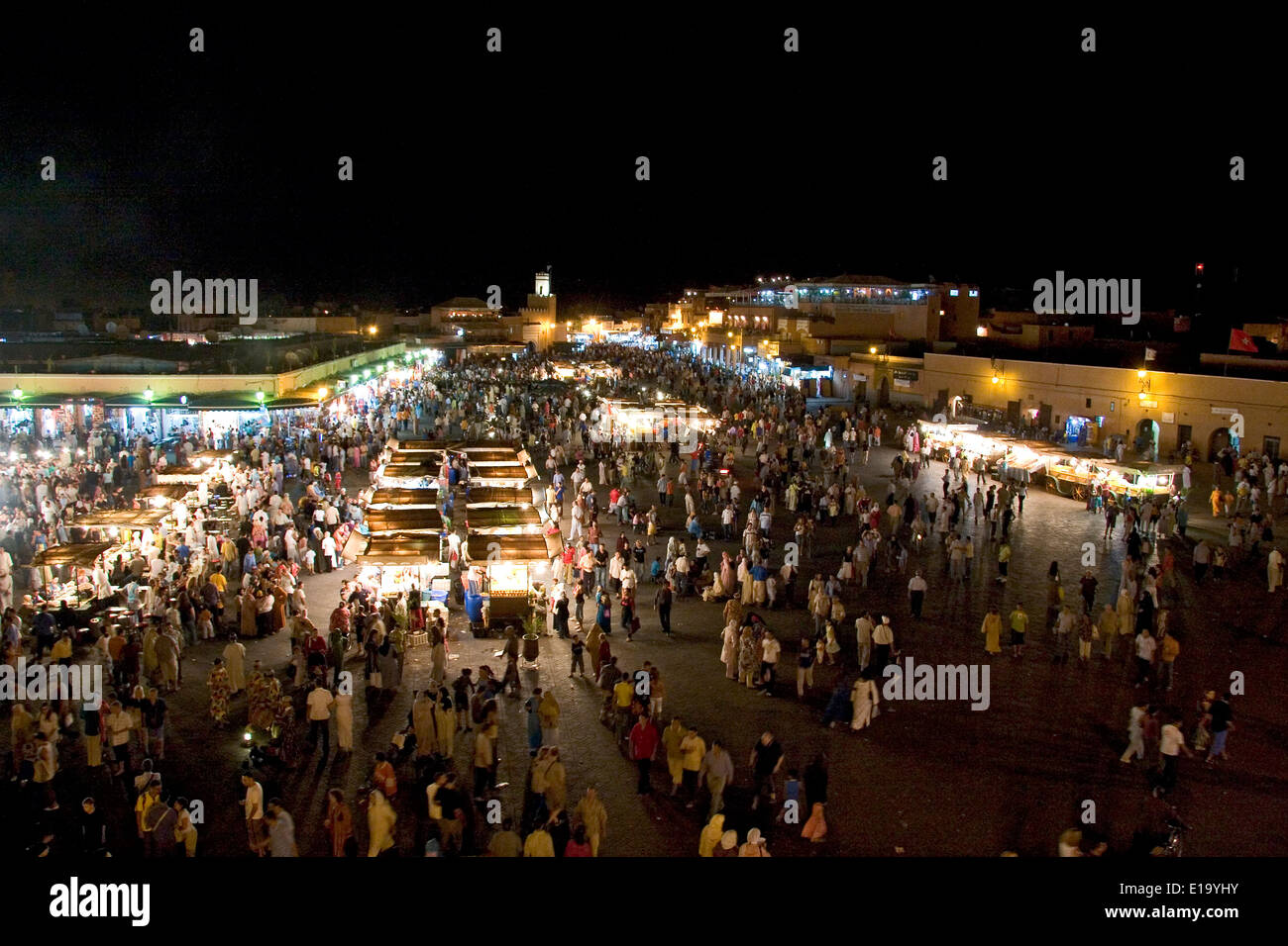 The night market in Djemaa el Fna, Marrakech Stock Photo - Alamy